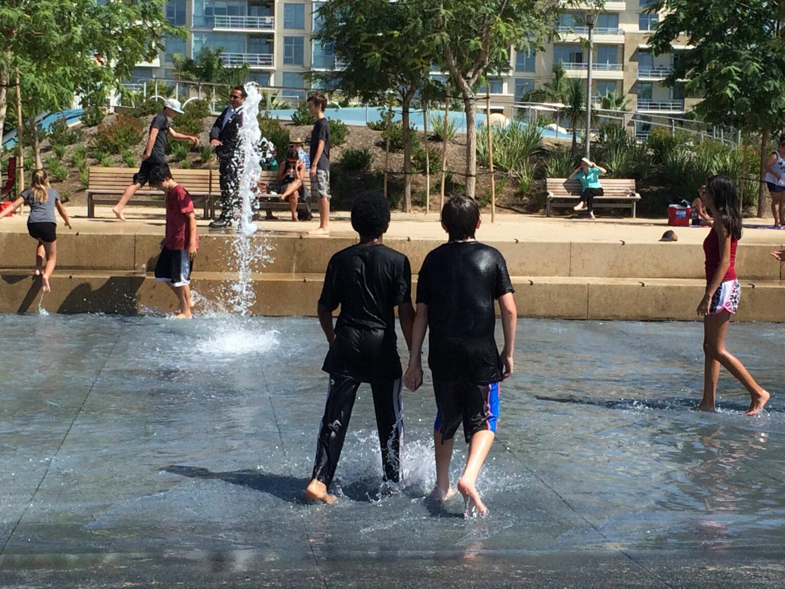 Students Playing in a Water Park - Changing The Subject